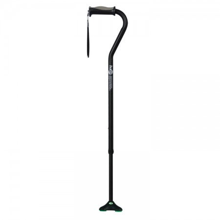 Hugo Walking Stick with Offset Handle and Quadpod Tip - Daily Living ...